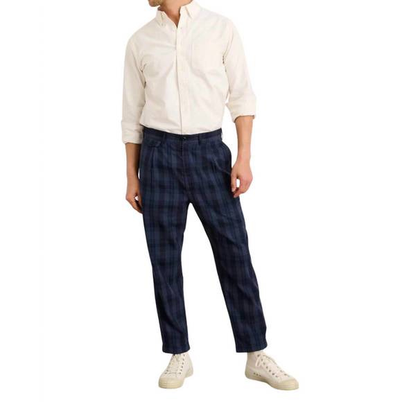 Alex Mill | Pants | New Alex Mill Standard Pleated Pant In Navy Madras ...